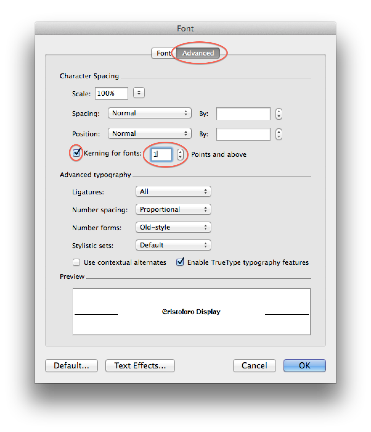 How To Turn On Kerning In Microsoft Word Kurtcolumbus